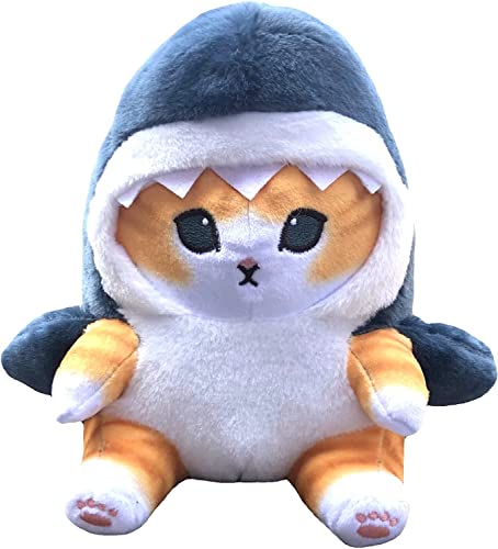 8.1'' Shark Cat Funny Cute Stuffed Animal Doll ,Shark Cat Plush Toy