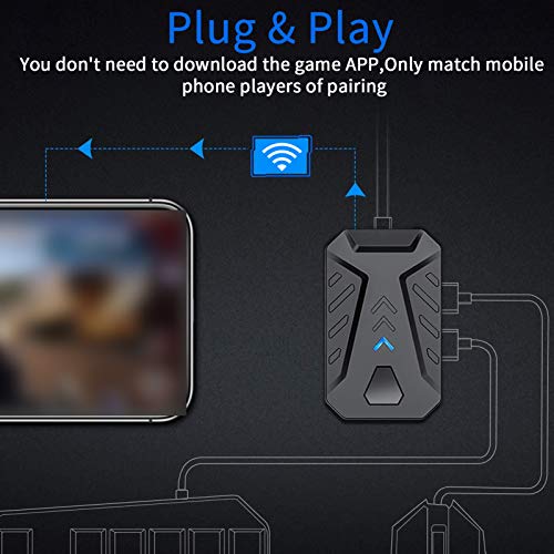 ciciglow Gaming Keyboard and Mouse Converter,Keyboard and Mouse Adapter,Bluetooth Keyboard and Mouse Converter,Mobile Game Converter,Suitable for iOS/Android System (Mix Pro)