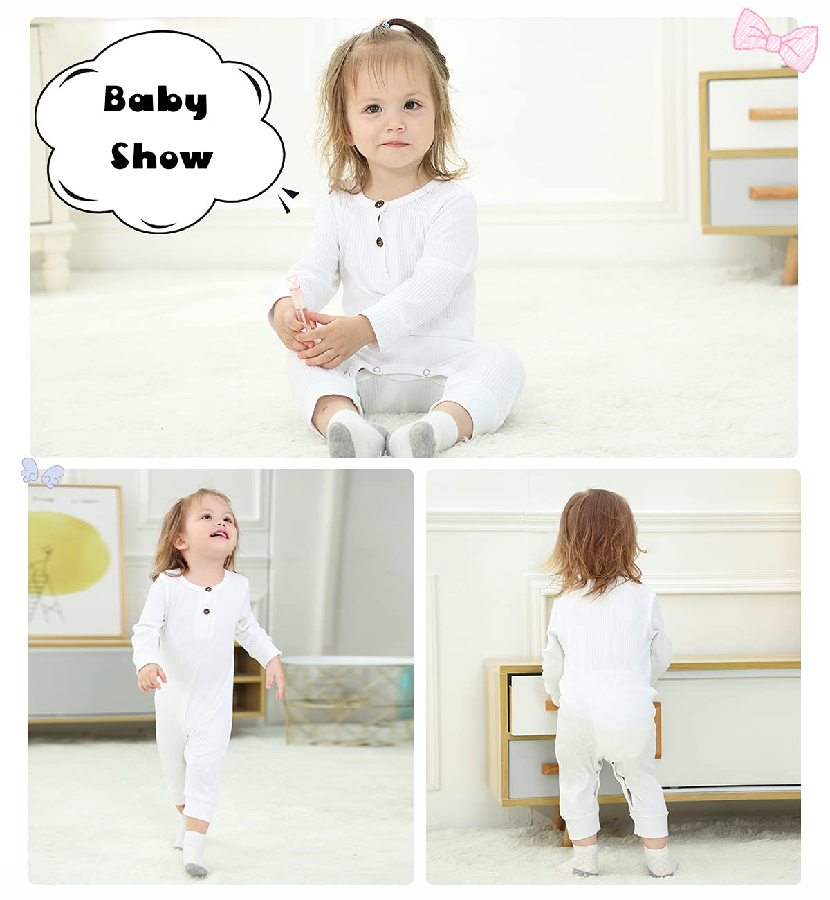 Newborn Baby Boy Girl One Piece Romper Jumpsuit Solid Ribbed Baby Boy Clothes Onesies Outfits