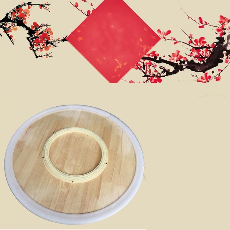 70cm-100cm Lazy Susan Large Wood Dining Table Turntable,Flat Polished Edge,Premium Round Circular Plate,Perfect Circle,tempered glass table top replacement (Color : Brown, Size : 80CM(31.5IN))