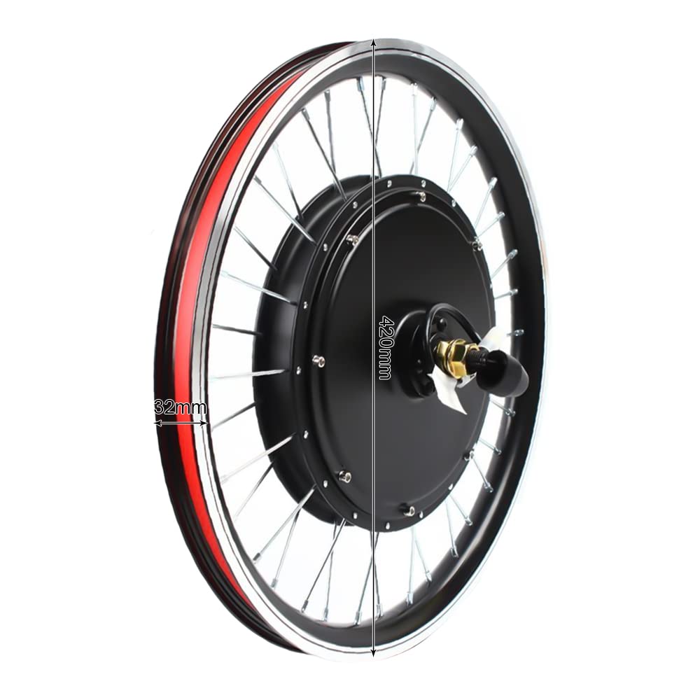 20'' Electric Bike Kit 48V 1000W E-Bike Conversion Kit Electric Bike Motor Front Wheel Kit with LED Display
