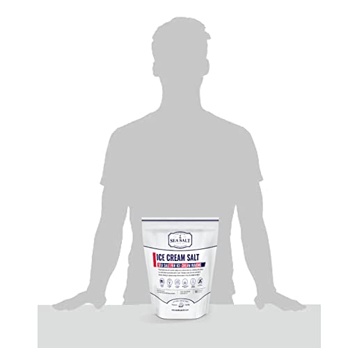 All-Natural Ice Cream Salt - Rock Salt for Ice Cream Maker, Universally Compatible with All Ice Cream Makers that Use Rock Salt - Exceptionally High Food-Grade Quality - 10 lbs. (2-Pack, 5 Lb. Bags)