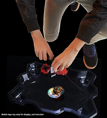 Aimoly Stadium Battle Arena for Beyblade Burst Battling Tops Game (Transparent)