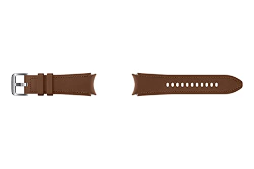 Samsung Electronics Hybrid Leather Silicone Watch Band Strap Small/Medium, for Galaxy Watch 4 and Galaxy Watch 4 Classic (US Version) (ET-SHR88SAEGUJ)