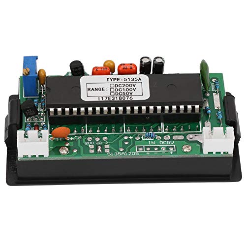 5135A 3 1/2 Digit Red LED Digital Volt Voltmeter Panel Meter DC Voltmeter Voltage Meter(DC50V/DC100V/DC200V)