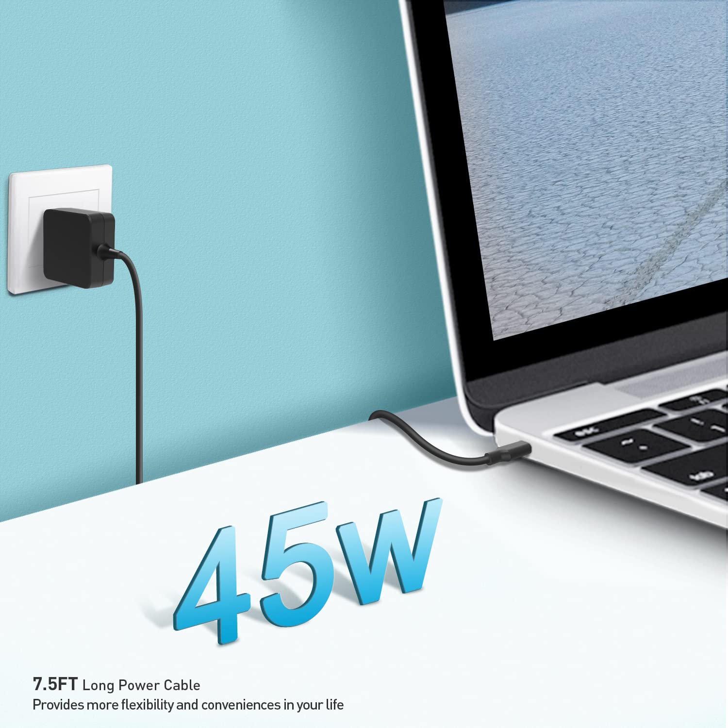 Charger Fit for Samsung Laptop Charger - (Compatible with Type-C)(UL Safety Certified Products)