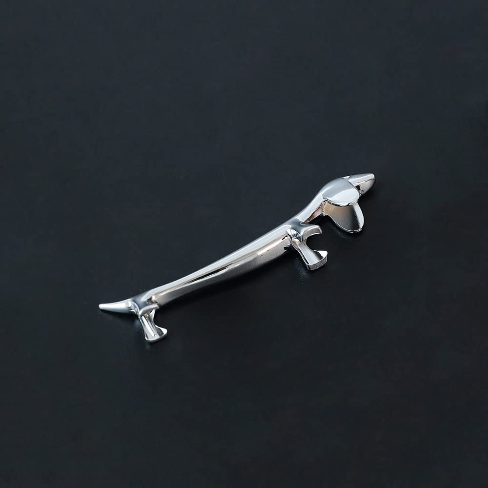 4 Pieces Chopsticks Holder Sliver Chopstick Rest Pillow Zinc Alloy Chopstick Rack Stand for Spoon Fork Knife Tableware Brush Home Kitchen Table Decoration (Dachshund)