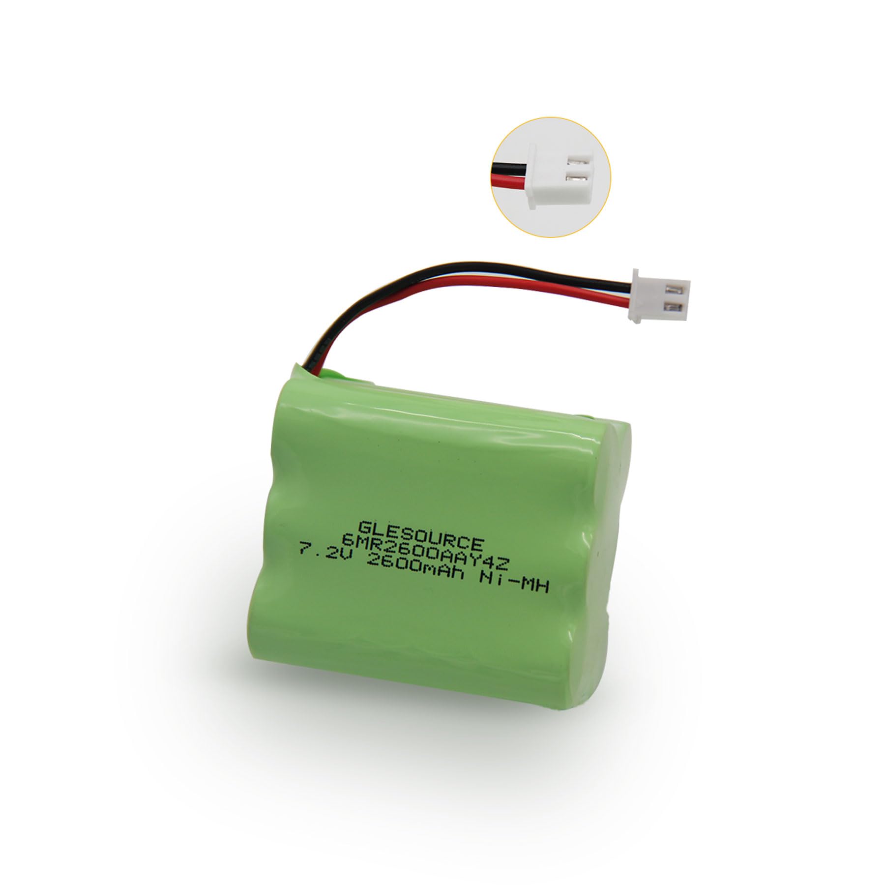 GLESOURCE 7.2V Battery Compatible for 2gig BATT1X BATT2X BATT1 GC2 2GIG-CNTRL2 2GIG-CP2 GCKIT311 Go Control Panel Security System Alarm 6MR2600AAY4Z 10-000009-001 2600mAh