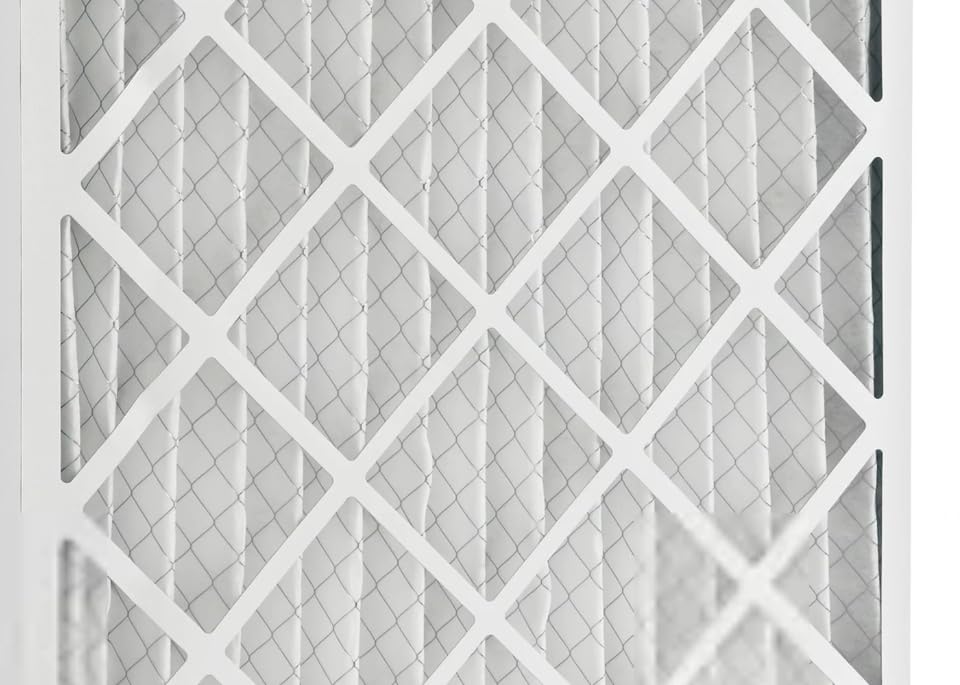 20x25x4 Furnace- Air Filter Merv 8 Pleated Replacement (1 Box of 2) (Actual Filter Size: 19.375 x 24.375 x 3.75 Inches)