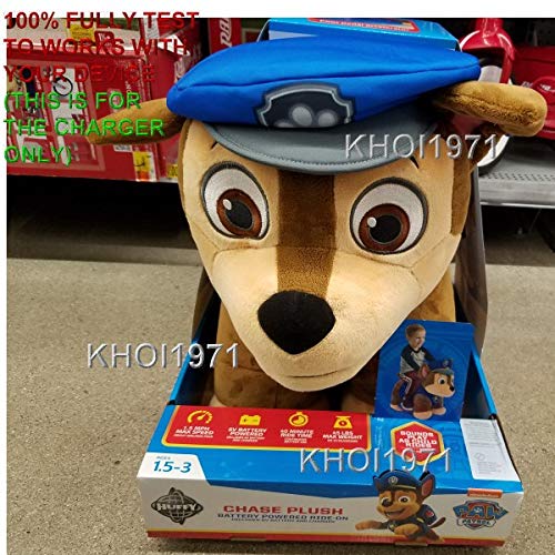 KHOI1971 Wall Charger AC Adapter Power Compatible with Huffy 19089 PAW Patrol Chase Plush Ride on 6V-Volt Battery