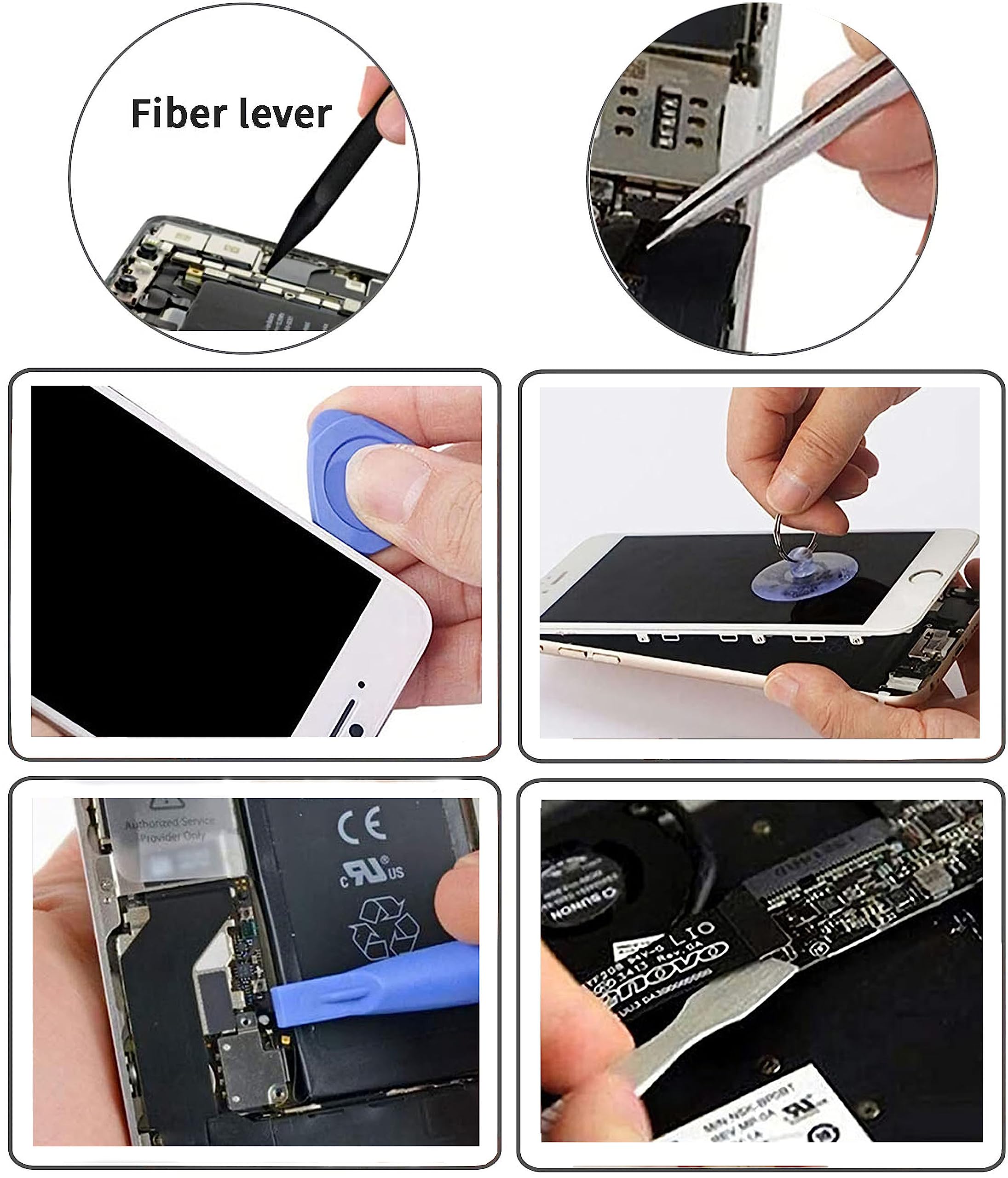 Screwdriver Set 20 PCS Cellphone Repair Tool Small Magnetic Kit with Phillips Flathead Pentalobe Torx Opening Pry for iPhone Mac iPad Samsung
