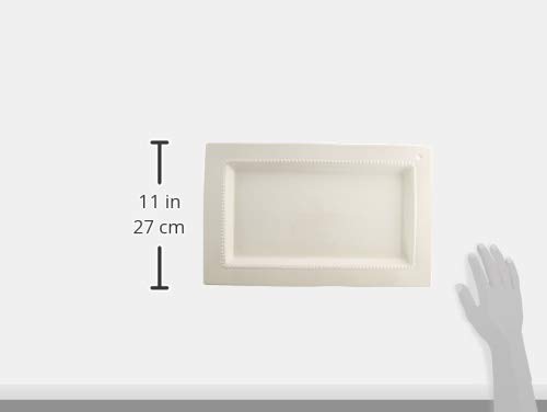 DEI Charmers Platter, 16.0 x 10.0 x 1.5, White