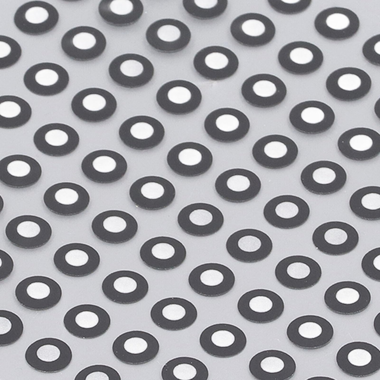 3 Sheets Scanner Positioning Points 3D Scanning Reflective Film Sticker Reference Marking Point 3mm ID 6mm OD Optical Tracking 3D Scanner Marker