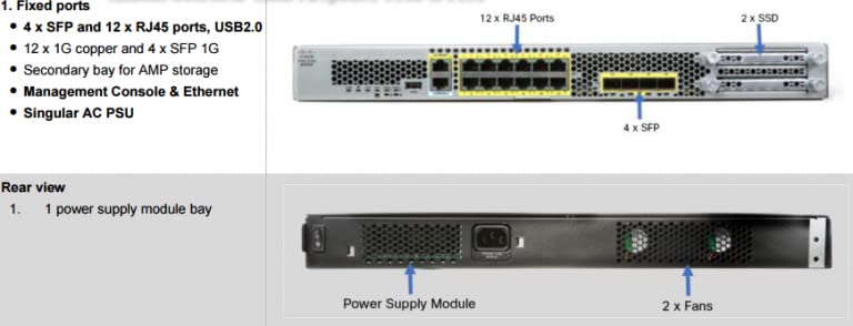 Cisco FPR2110-NGFW-K9 Firepower 2110 NGFW Security Firewall Appliance (Renewed)