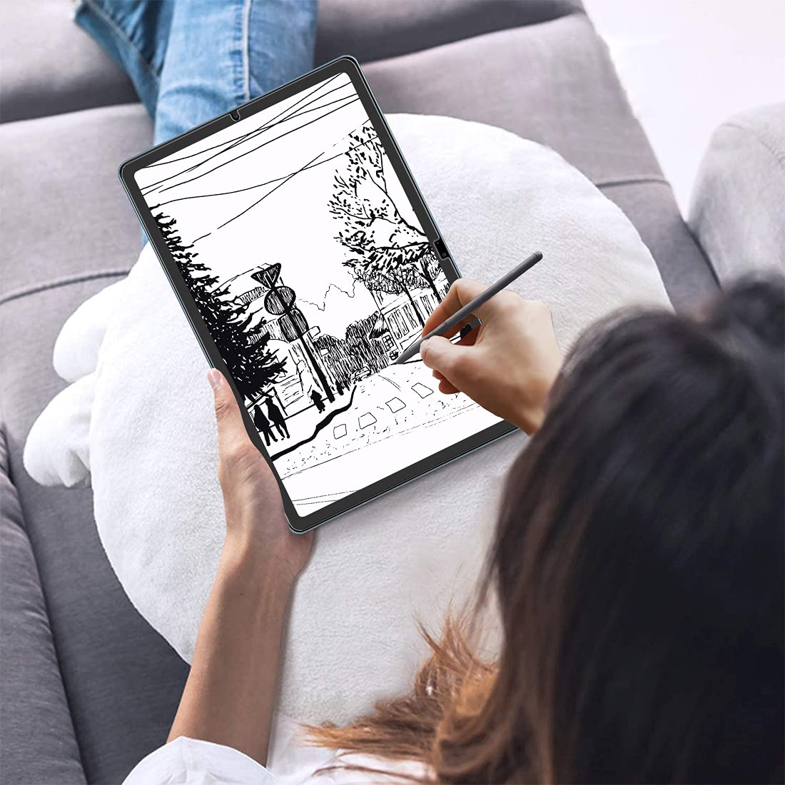 WEOFUN 3 Pack Screen Protector for Samsung Galaxy Tab S6 Lite 10.4” 2020,Matte Screen Protector for Writing & Drawing with S pen