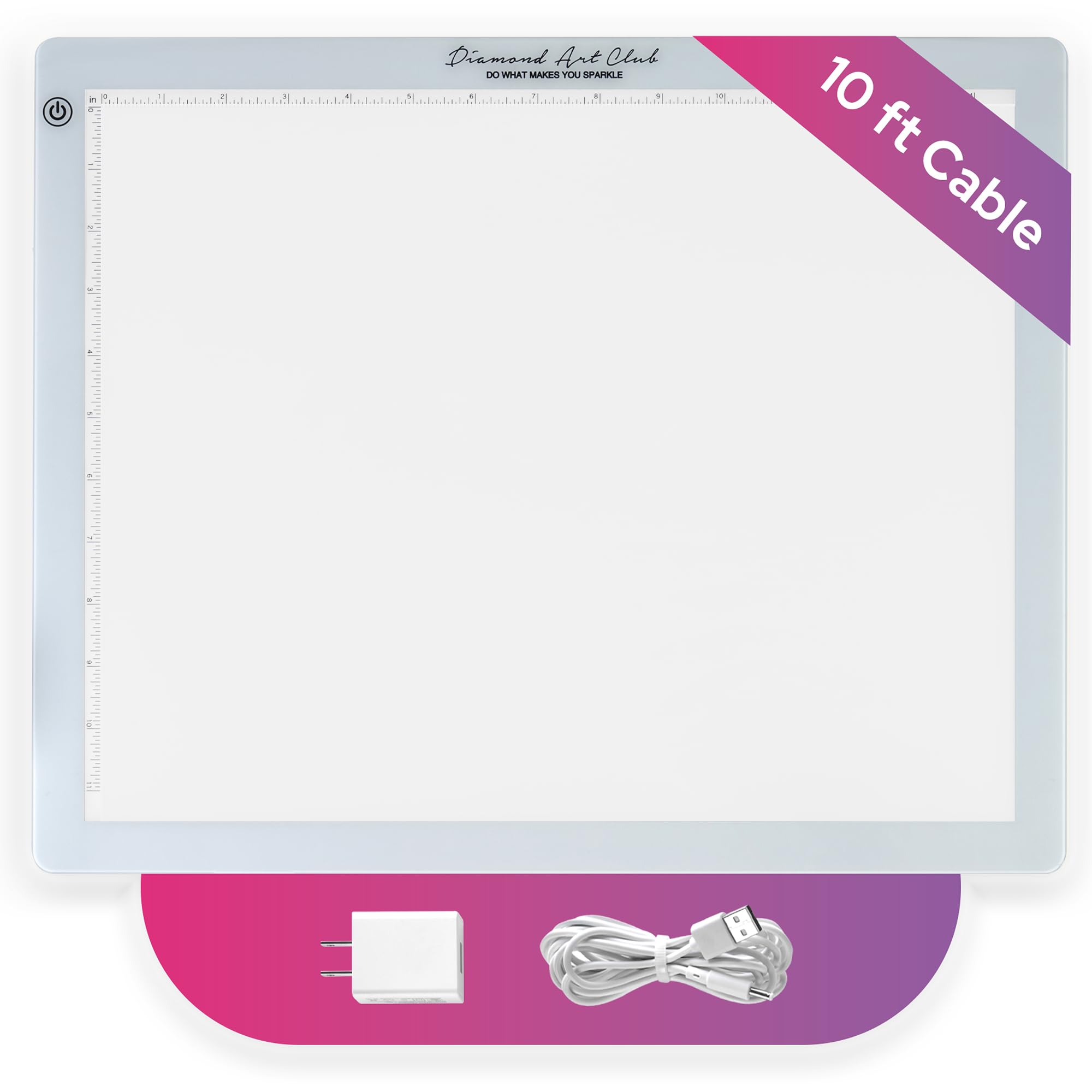 Diamond Art Club Light Pad, USB LED Light Board for Diamond Painting and DIY Crafting, 5D Diamond Art Tools and Accessories, 16.6" x 13.5"