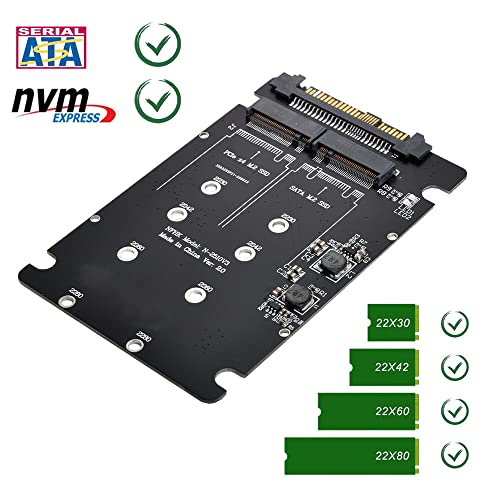 NFHK SFF-8639 NVME U.2 to Combo NGFF M.2 M-Key SATA PCIe SSD Adapter for Mainboard Replace SSD 750 p3600 p3700
