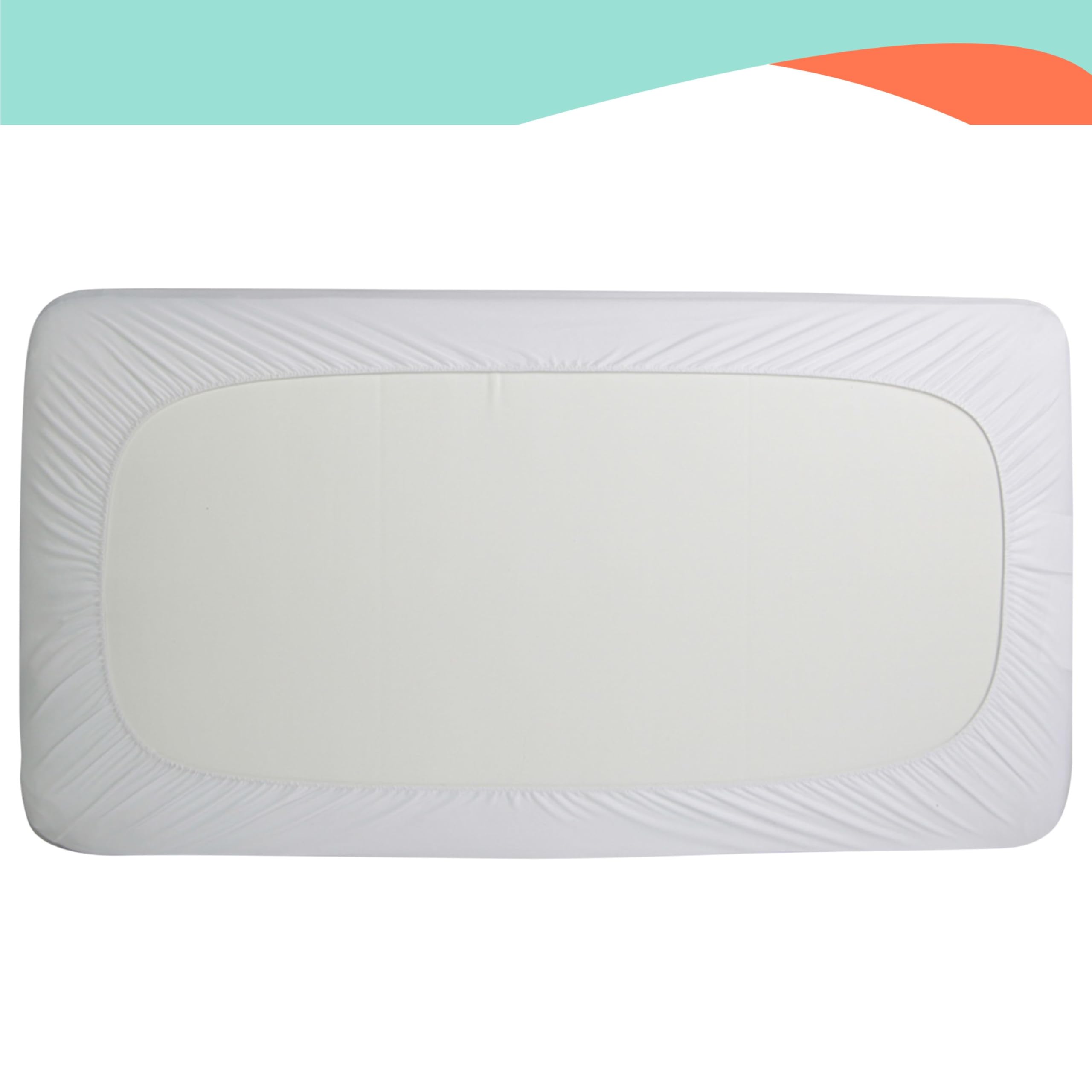 Bamboo Rayon Baby Crib Mattress Protector - Waterproof Breathable Cooling Fitted Mattress Cover 28x52 inches (Single Pack)