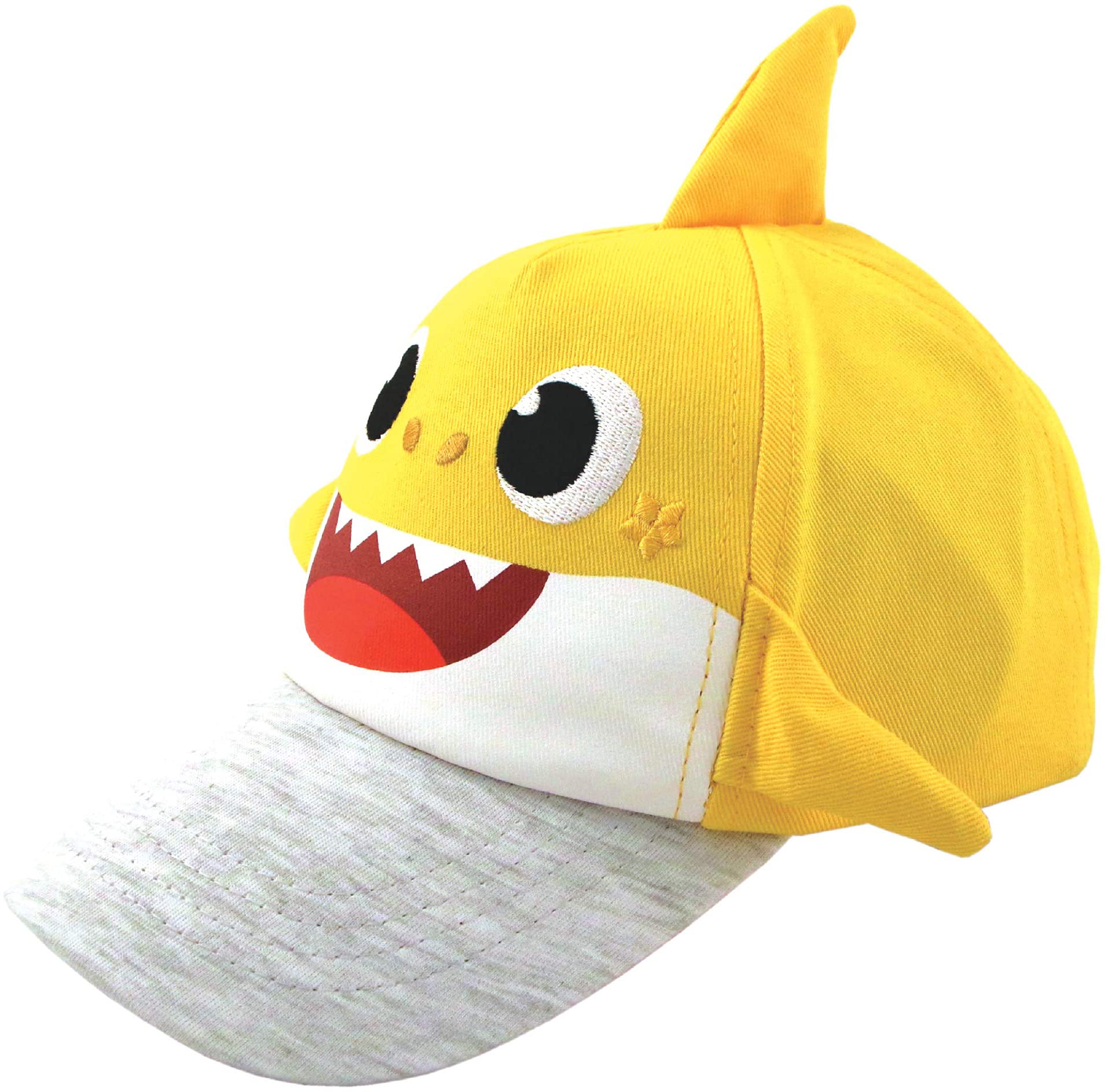 Nickelodeon Boys Baseball Cap, Baby Shark Adjustable Toddler Hat For Ages 2-4, Yellow