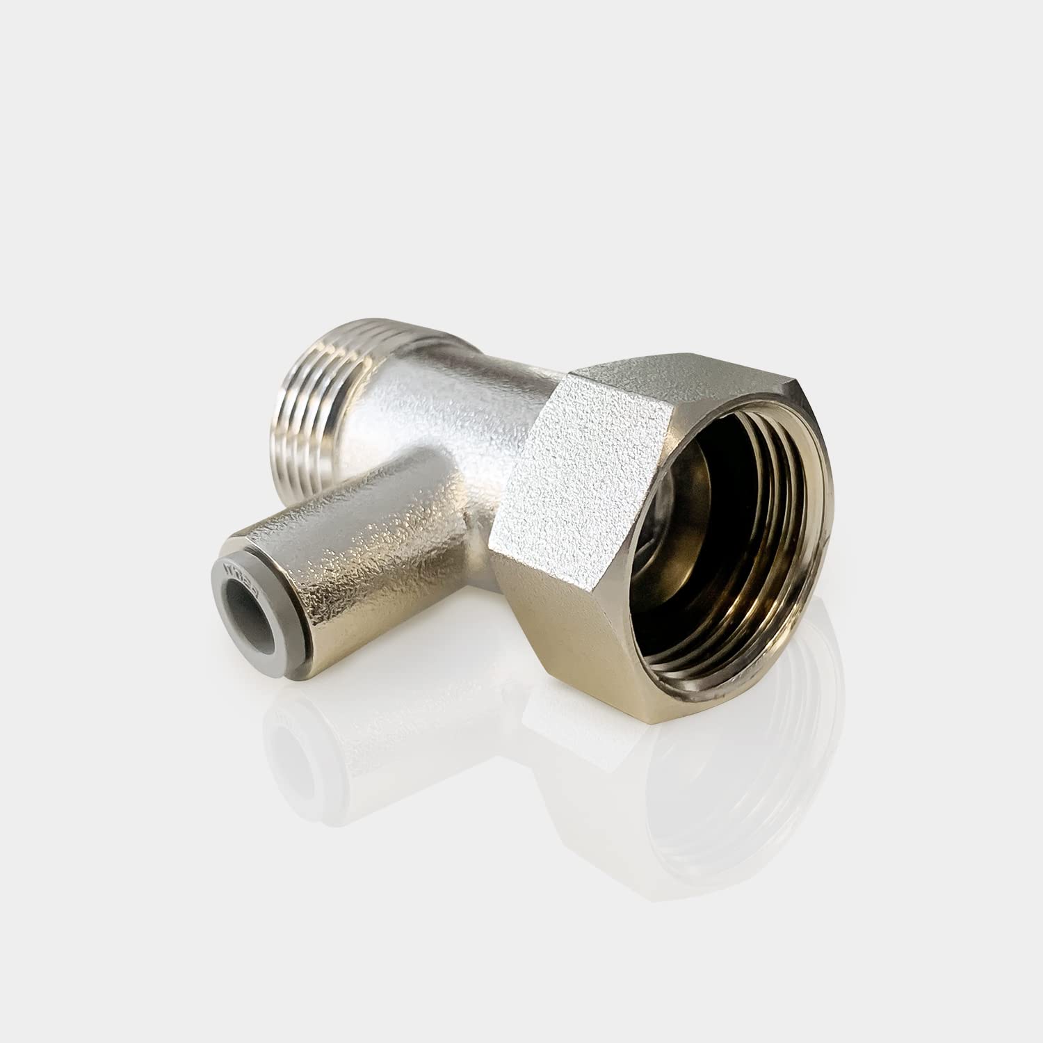 3 Way Tee 7/8" x 7/8" x 1/4",Bidet T Valve for ZMJH Toilet Bidet