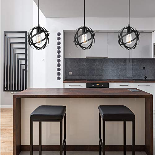 Globe Electric Tatum 1 Pendant Lighting 60876, Dark Bronze with Black Cord