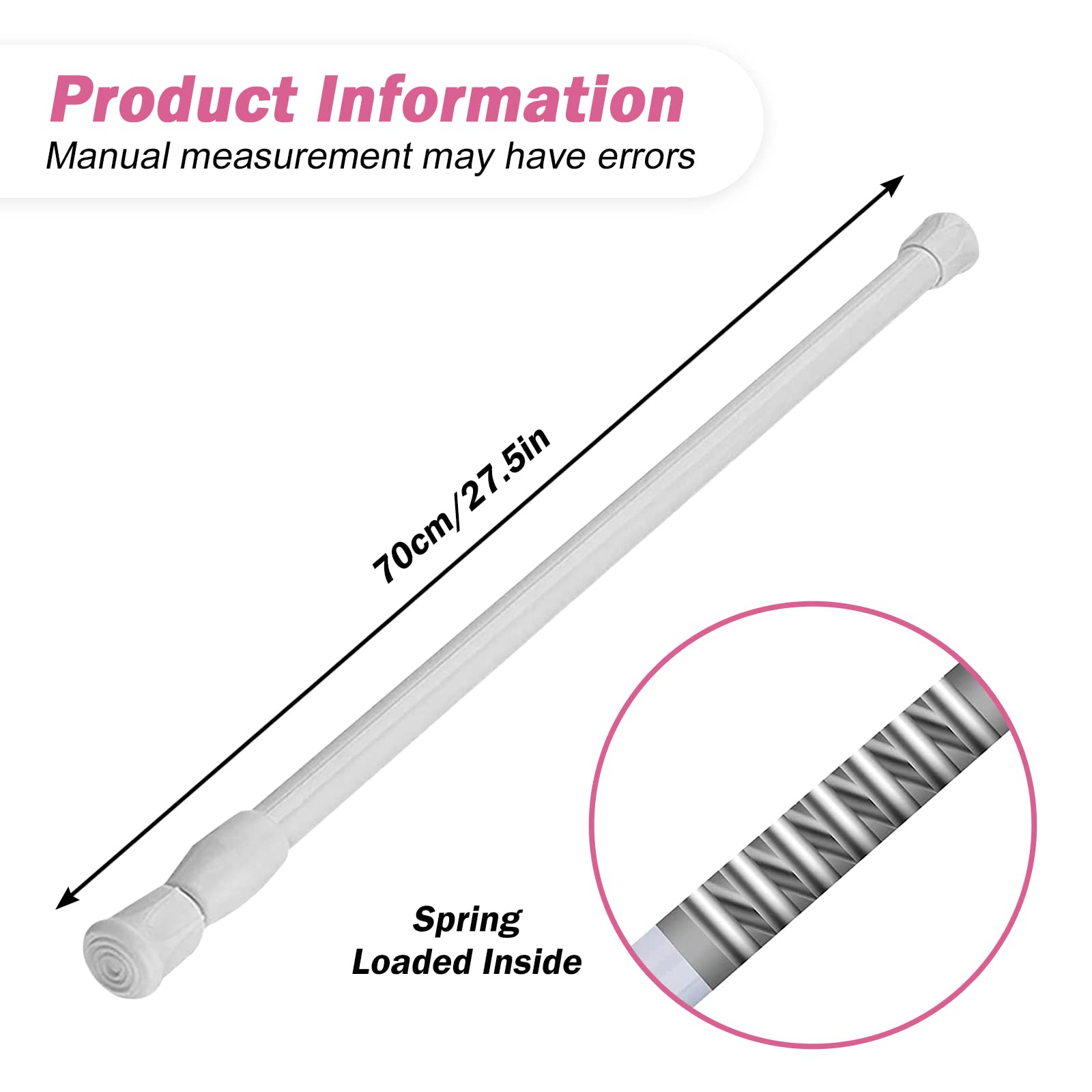 2 Pcs Door Window Security Bars: Adjustable Sliding Door Security Bar, Window Lock Bar Sliding Glass Door Lock, Window Security Bars for Children Home Cupboard Wardrobe Extends from 15.8-27.6 Inches