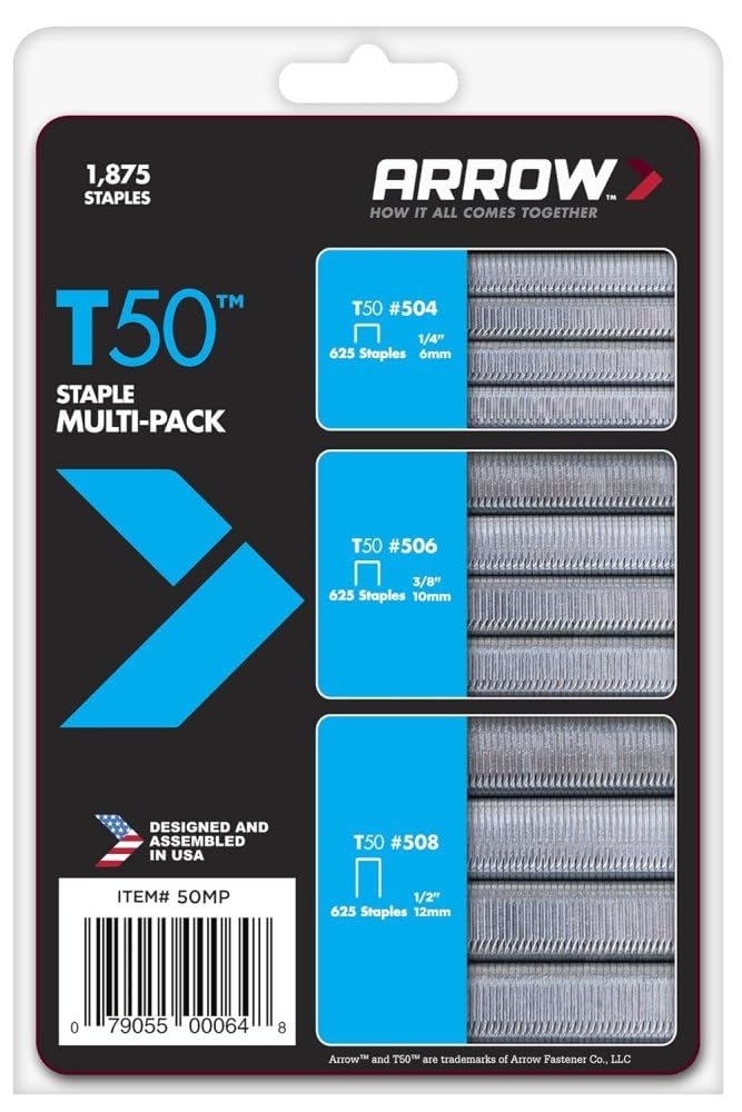 Arrow Fastener 50MP T50 Staple Multi-Pack