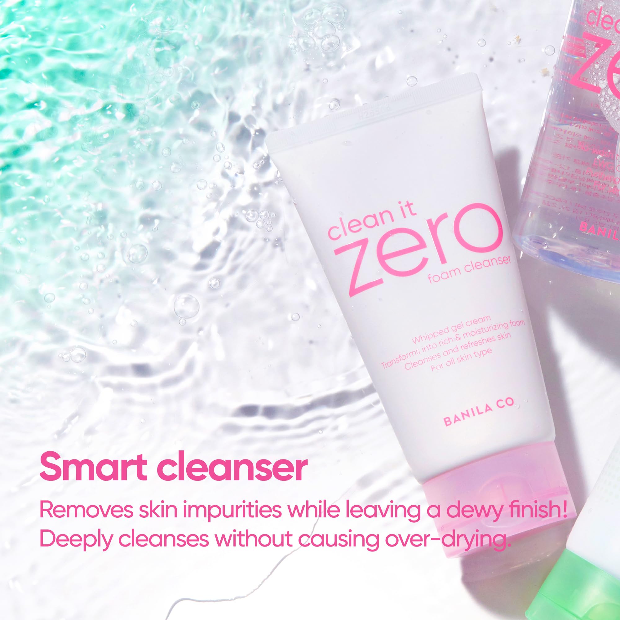 BANILA CO NEW Clean It Zero Foam Cleanser 150ml, all skin types, creamy foam cleanser with natural herbs