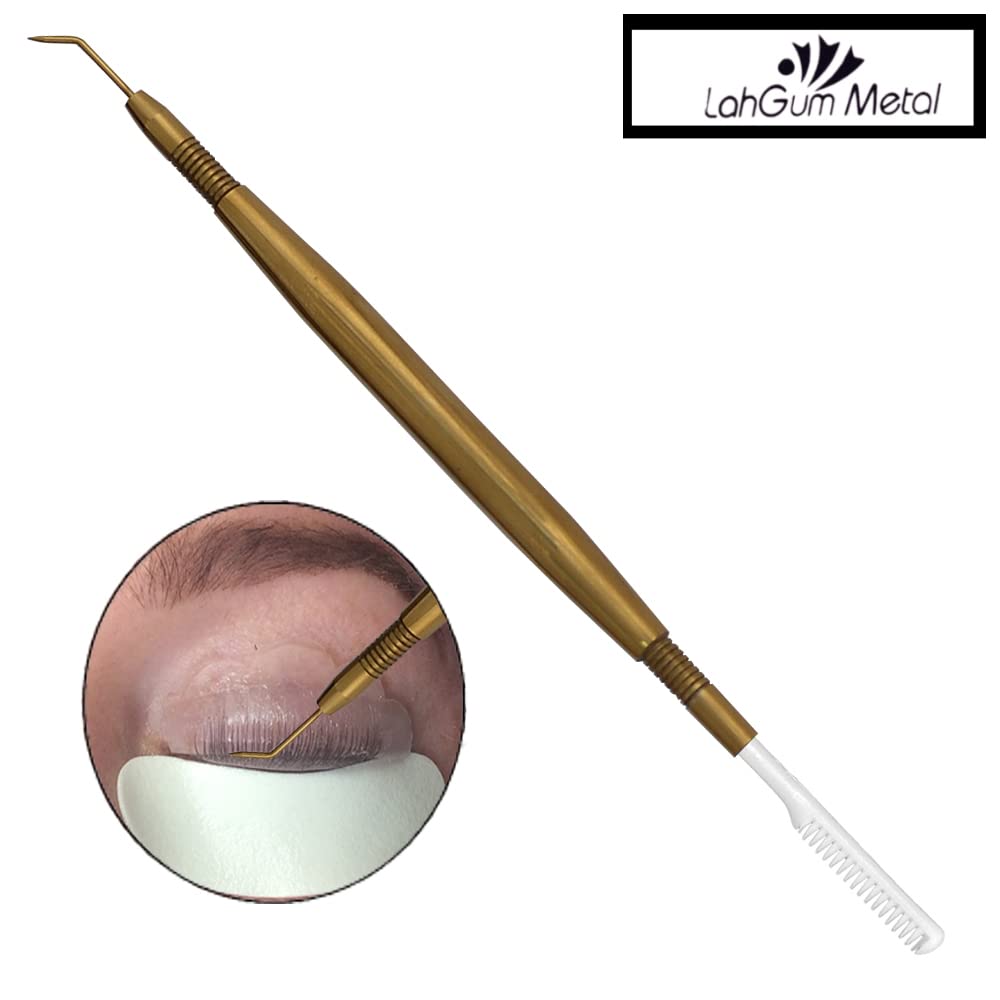 Separation Eye lash Separator Tool Pro Lash Lift Tools and Tint Kit Professional Lifting - Lashes Separater Perm Extension Separating Comb Tinting Lifter Eyelashes Seperator Supplies Silver Steel