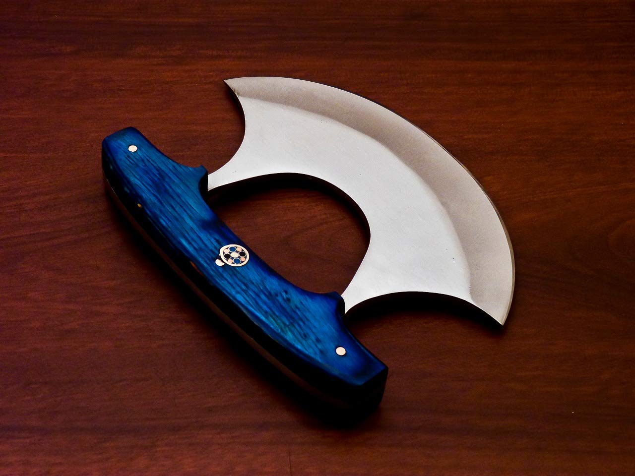 Handmade D2 Steel Chef Kitchen Ulu Knife Heavy Duty D2 Steel Comes With Leather Sheath Full Tang 1085