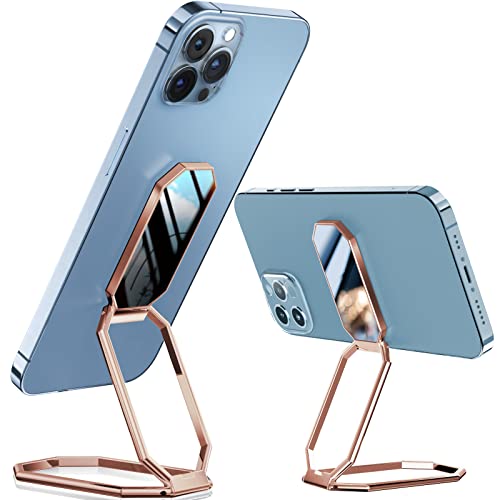 A-LuGei【Foldable & Adjustable】 Cell Phone Ring Holder Finger Kickstand, Magnetic Phone Grip, Phone Stand for Back of Phone Case, Cell Phone Holder for Hand, iPhone Ring Holder Grip Phone Kickstand