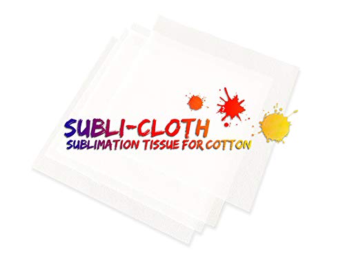 Subli-Cloth Cotton Sublimation Dark & Light Cloth Fabric Figure Sheets Square 10cmx10cm (3.9x3.9 Inch) (x 40 Units)
