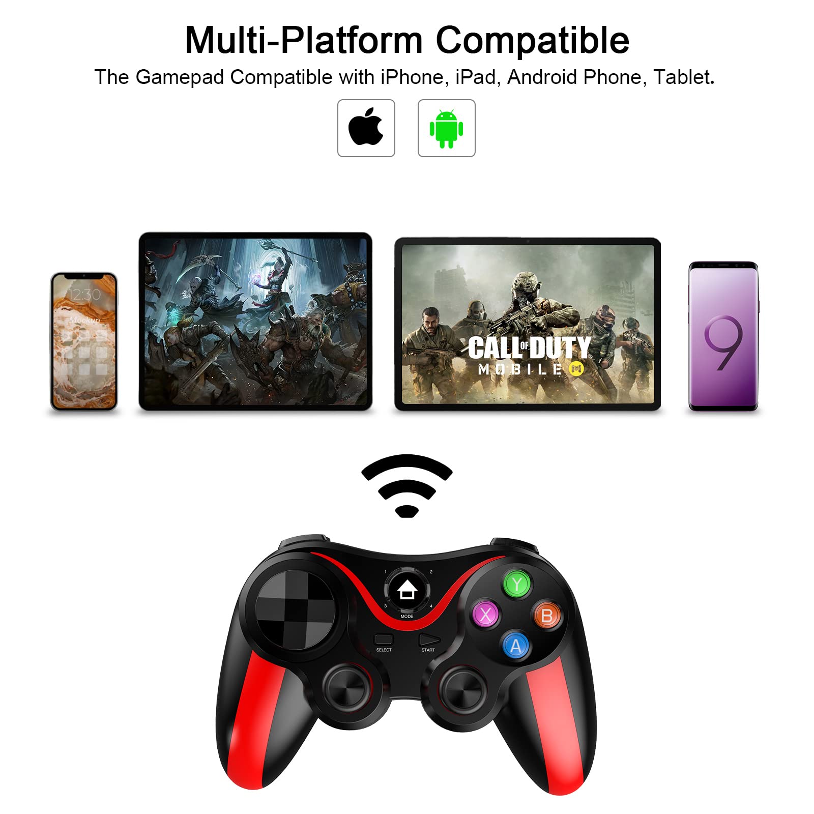 2/Controller for iOS Android (Red)