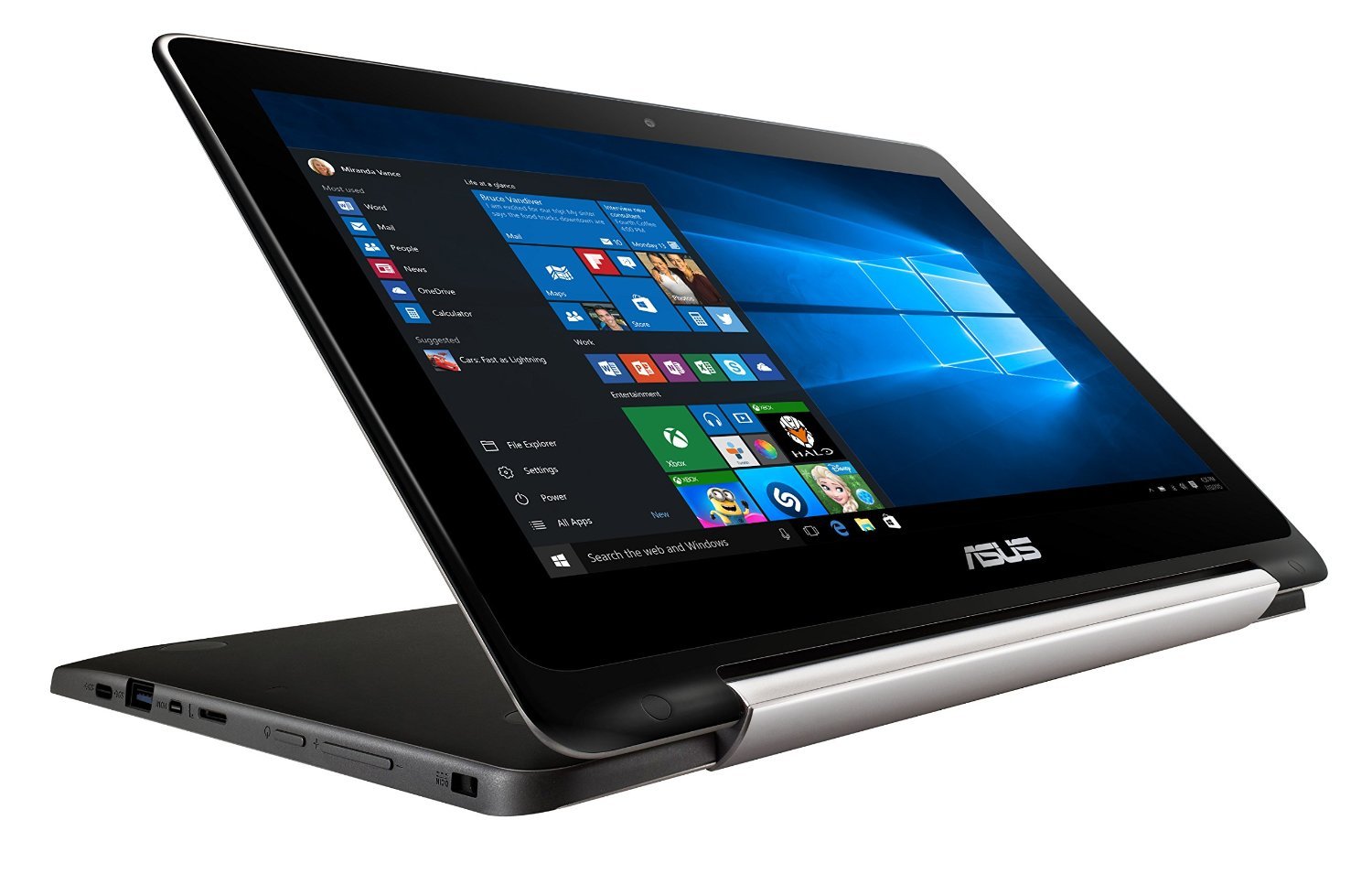 ASUS Transformer Book Flip TP200SA 11.6-inch 2-in-1 Touchscreen Laptop (Intel Braswell Dual Core N3050 1.6GHz, 4GB RAM, 64GB SSD , Windows 10 Pre-installed)