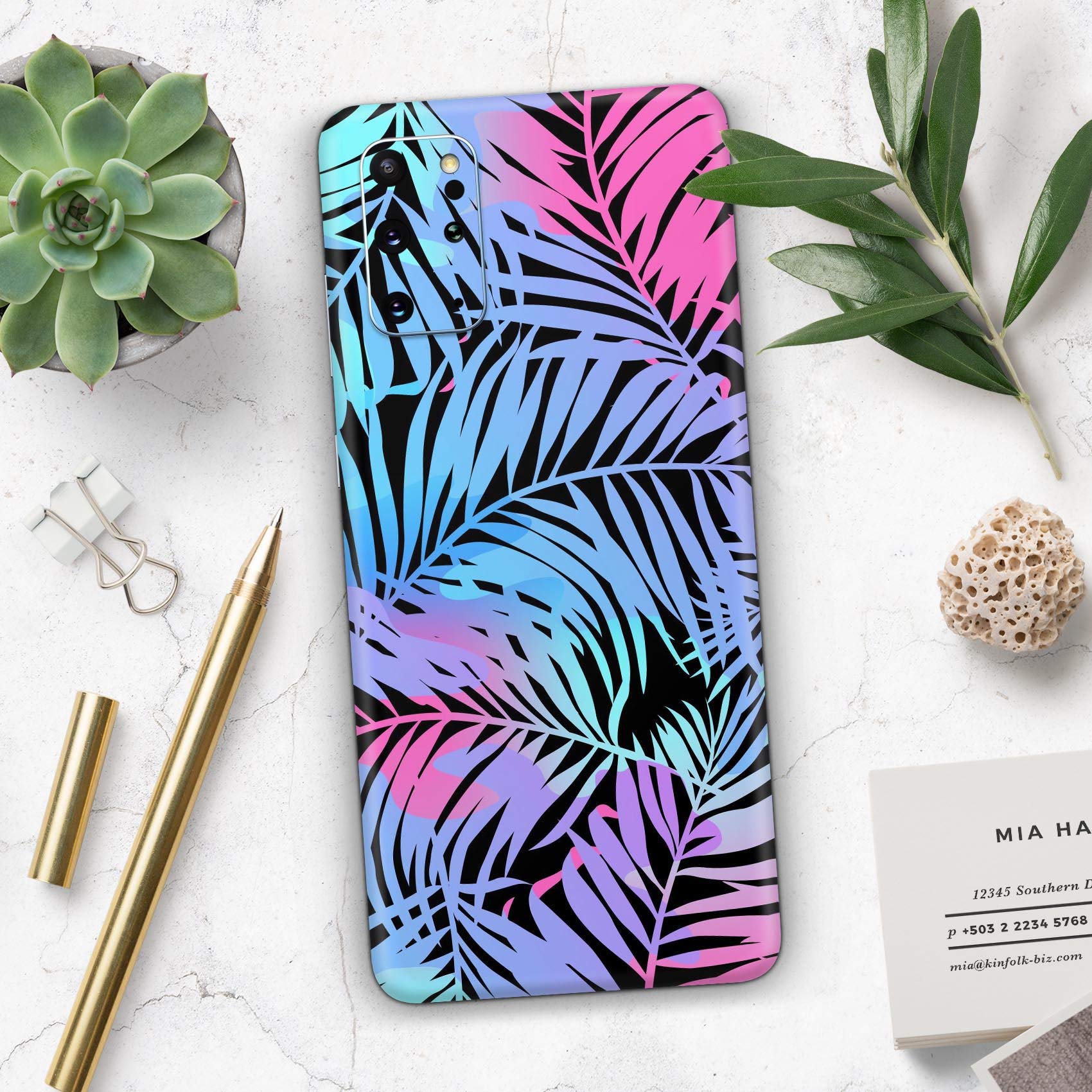 DesignSkinz Chromatic Safari Protective Vinyl Decal Wrap Skin Cover Compatible with The Samsung Galaxy S20 (Screen Trim & Back Glass Skin)