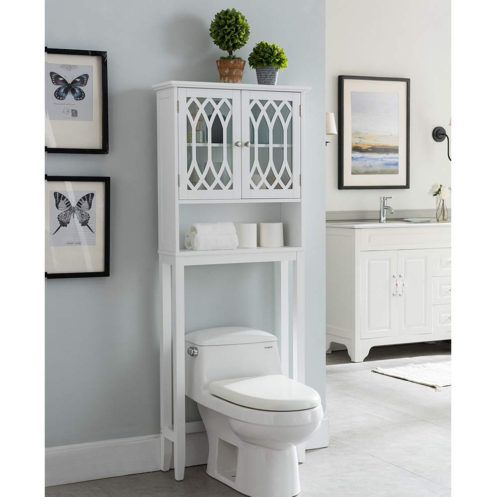 HYPERSIGN DIGITAL SIGNAGE in Room Furniture Designs Transitional MDF Wood Bathroom Rack in White