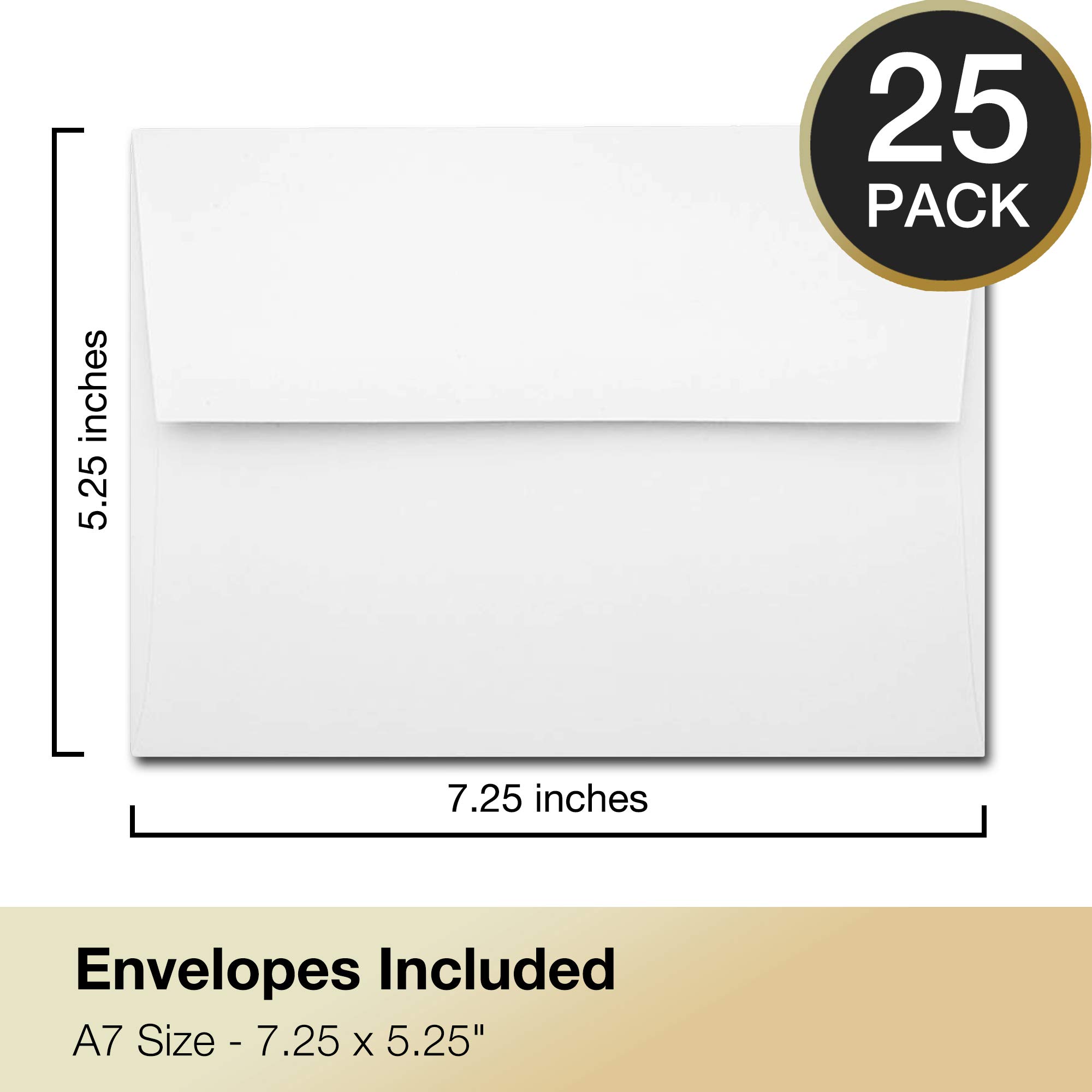 Set of 25 Baby Shower Invitations with Envelopes, Diaper Raffle Tickets and Baby Shower Book Request Cards - Night Stars