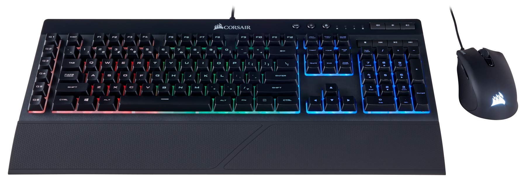 Corsair Gaming K55 + HARPOON RGB Gaming Keyboard and Mouse Combo (Renewed)