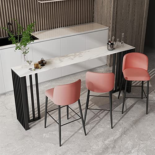 Bar Table Nordic Modern Bar Counter Light Luxury Home High Table Against The Wall Balcony Living Room Bar Counter Without Chairs Pub Tables (Color : 100 * 40 * 105cm)