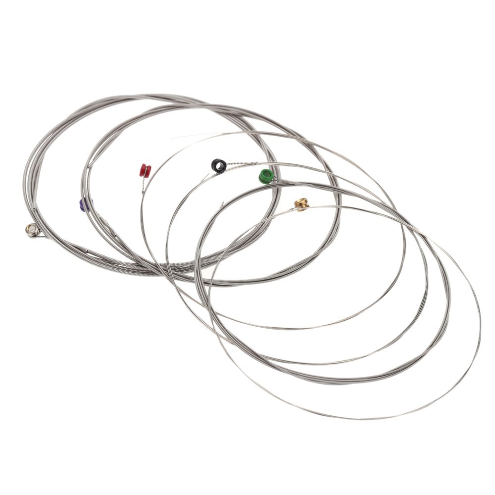 5 Packs Full Set Orphee RX17 Nickel Alloy Colorful Ball-End Electric Guitar Strings Standard Tension 010-046