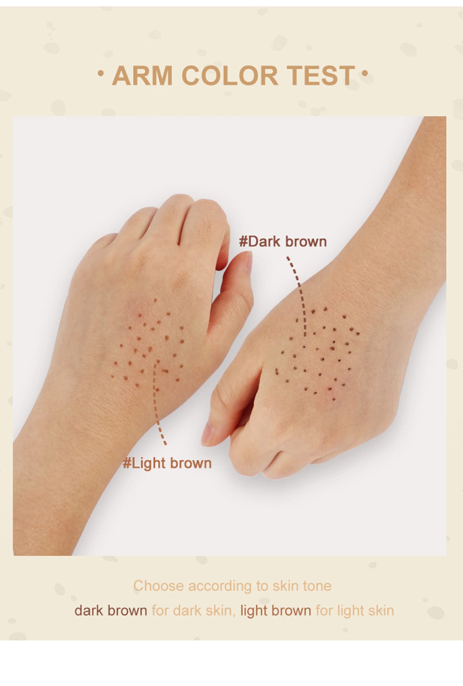 MAEPEOR Freckle Pen Light Brown Natural Freckle Pen Longlasting Waterproof Dot Spot Pen Create Natural Sunkissed Skin (Light Brown)