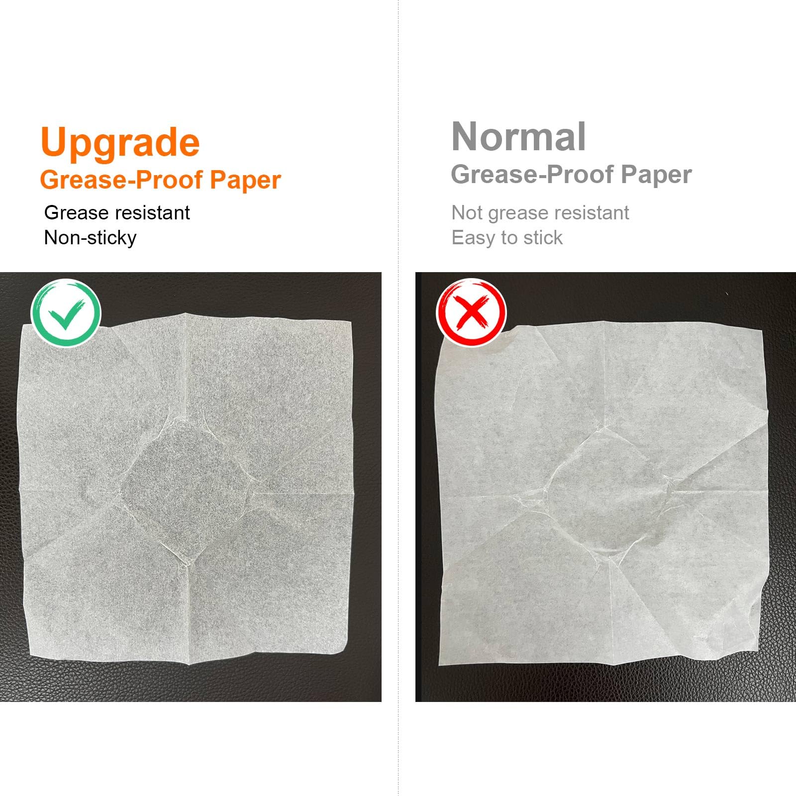 200PCS Tulip Cupcake Liners, Upgrade Parchment Paper Muffin Liners for Baking, Cupcake Wrapper for Party, Wedding, Birthday, Standard Size, Natural White Brown