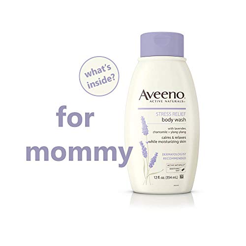 Aveeno Baby Daily Bathtime Solutions Gift Set to Nourish Skin for Baby and Mom, 4 items