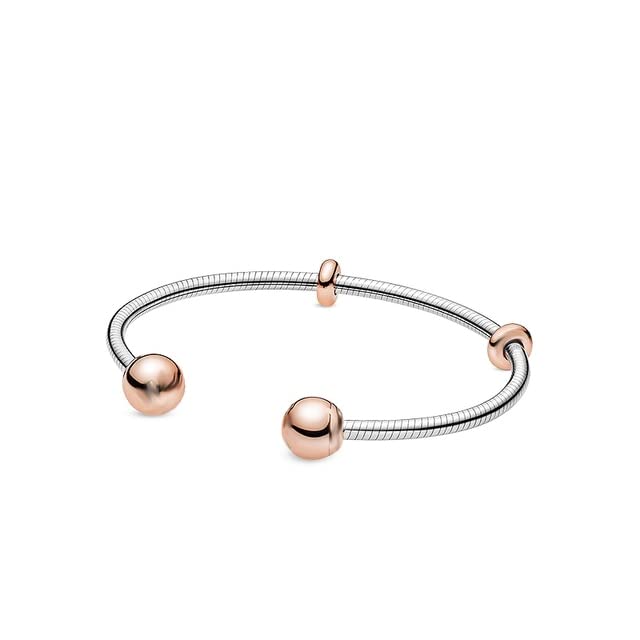 2019 Silver 925 Snake Open Bracelets bangles for women Diy With Beaded charms Rose gold Jewelry Gift