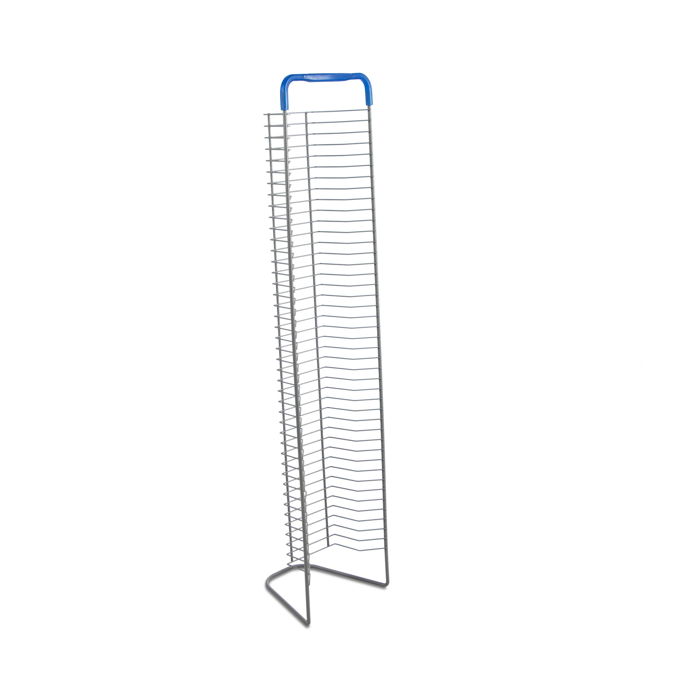 Atlantic Nestable 16 Blu-Ray Rack - Space Saving Modern Design in High End Gunmetal Finish with Blue Molded Handle, PN63735592