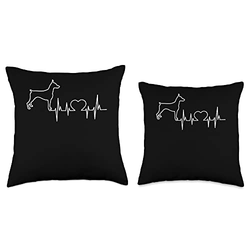 99 Gifts Doberman Pinscher Shop Dobermann Dog Breed Throw Pillow, 18x18, Multicolor