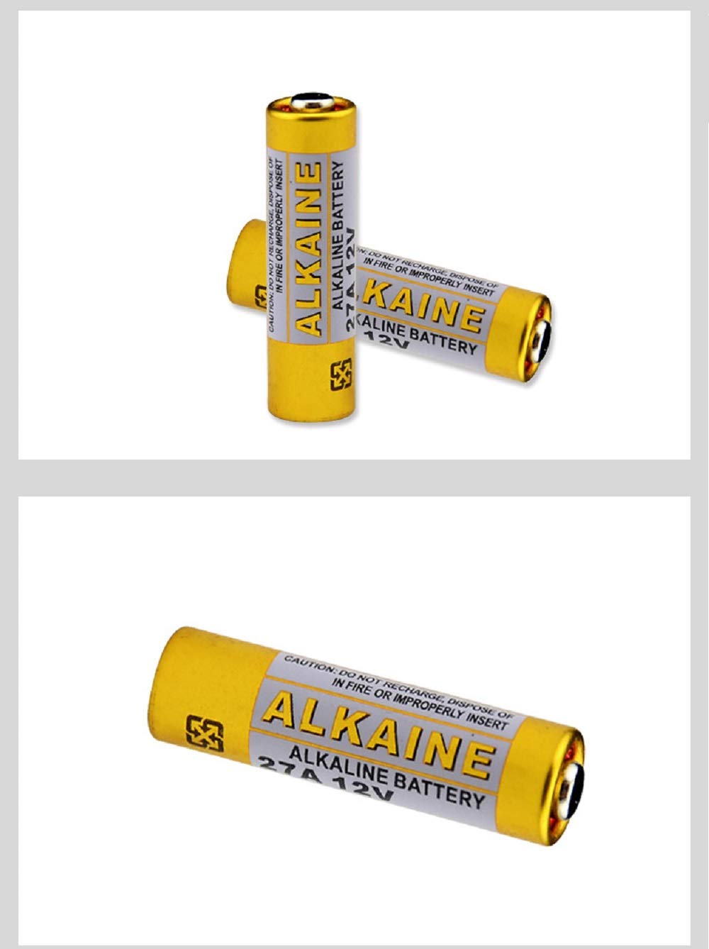 Cotchear 10Pcs 12V 27A Alkaline Battery 27A 12 Volt Batteries 27A 12V 21/23 E23A Alkaline Batteries