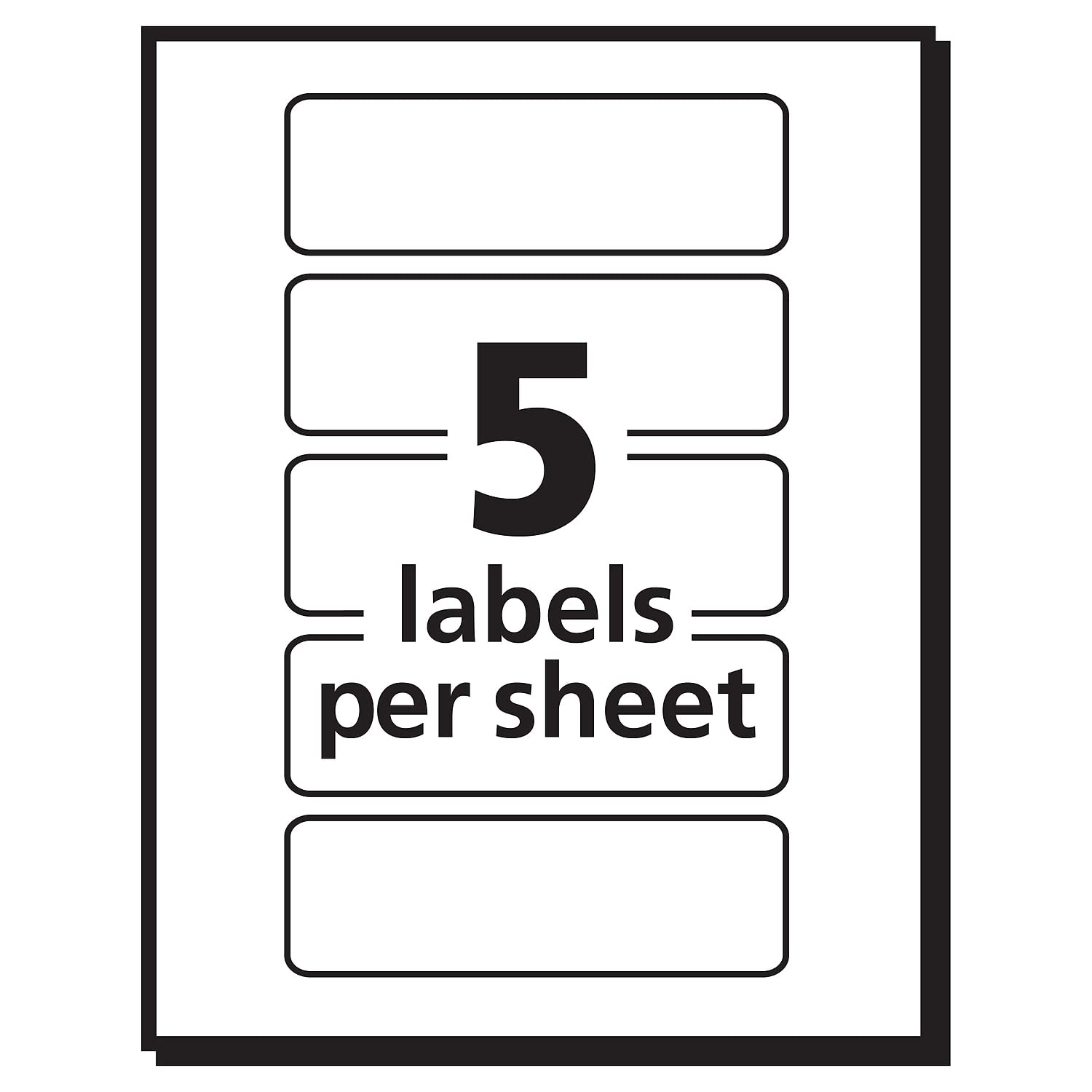 Avery 05481 Removable Color Code Laser Labels, 1-Inch x 3-Inch , Neon Colors, 200/Pack