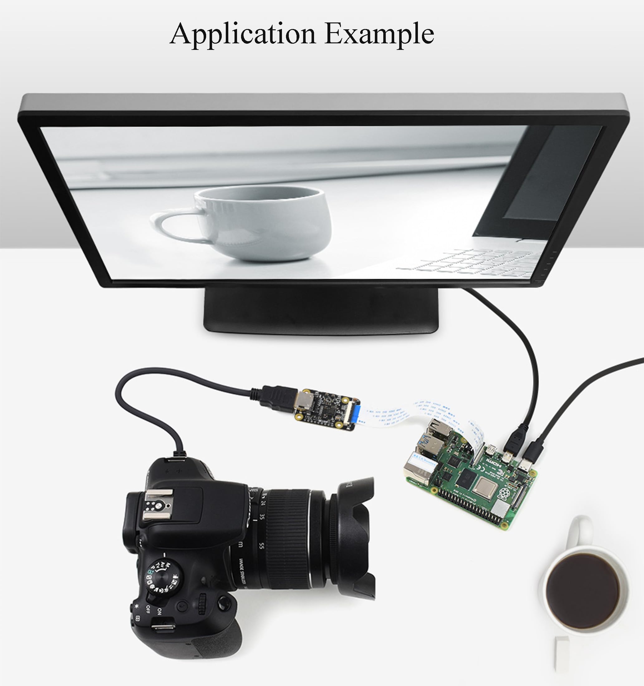 HDMI to CSI Camera Adapter, Support from HDMI Input up to 1080p 30fps, Compatible with Raspberry Pi 4 Model B/3B+/3B/2B/3A+/Pi Zero/Zero W/WH/Pi Zero 2W, Raspberry Pi CSI Cameras