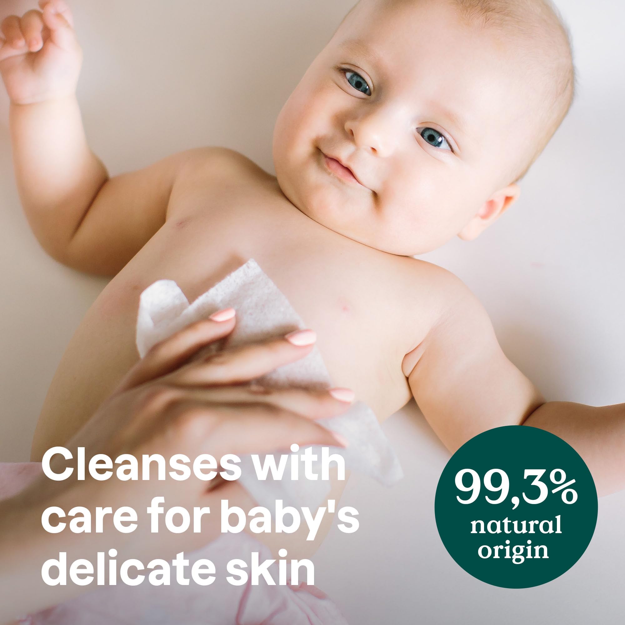 ATTITUDE Biodegradable Baby Wipes, Plant Based Unscented Diaper Wipes for Babies and Newborn, Dermatologically Tested, Vegan, 72 Count (Pack of 3)